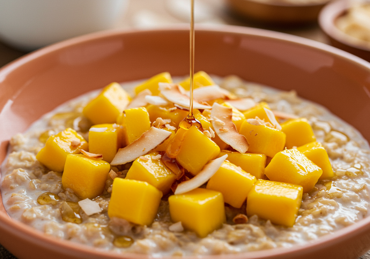 Mango & Coconut Oatmeal - My Grocery Hero